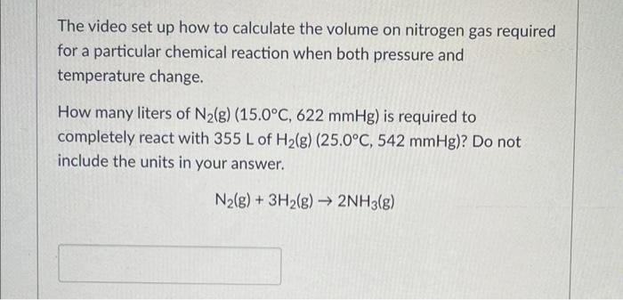 Solved The video set up how to calculate the volume on | Chegg.com