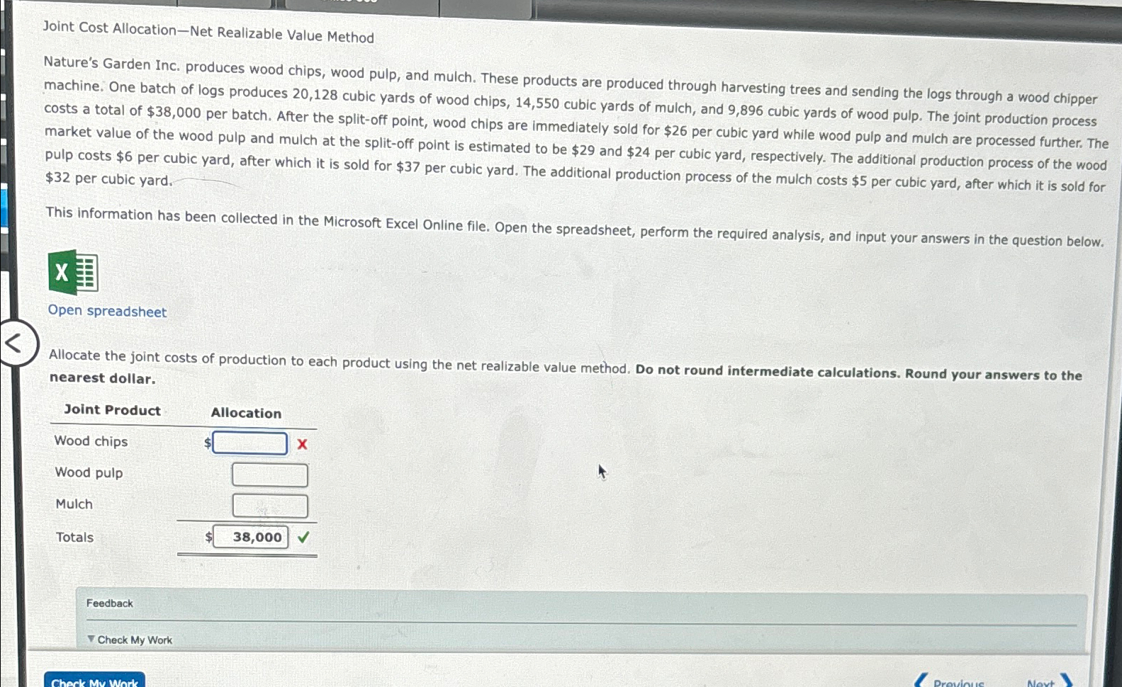 Solved Joint Cost Allocation-Net Realizable Value | Chegg.com