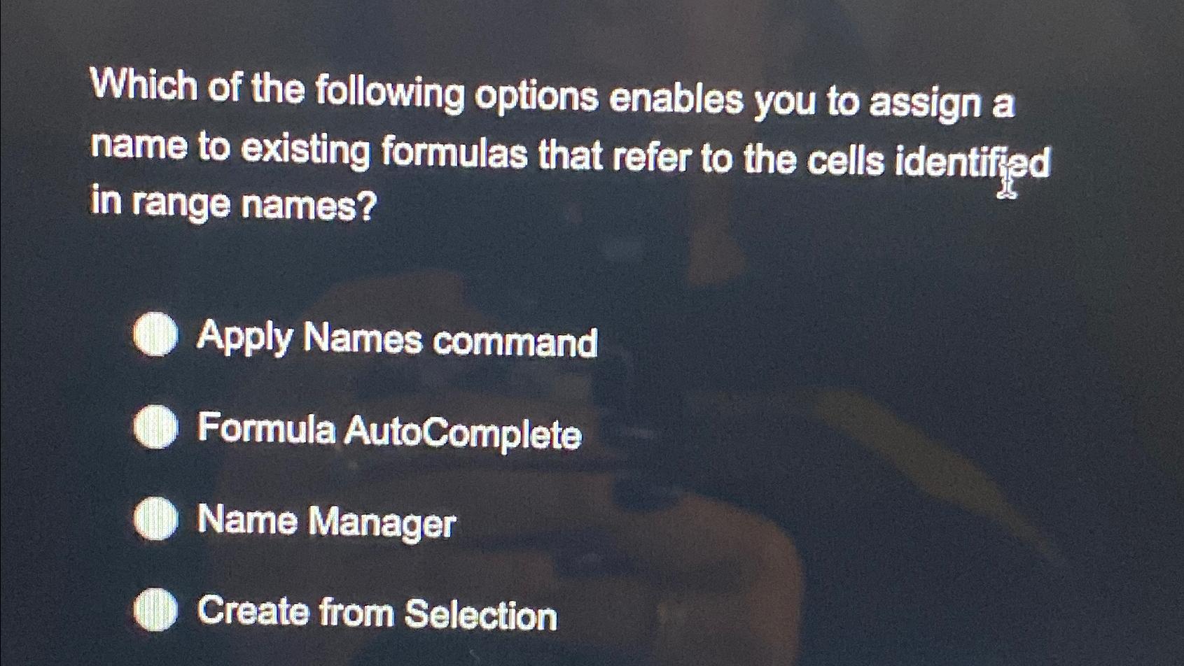 Solved Which of the following options enables you to assign | Chegg.com