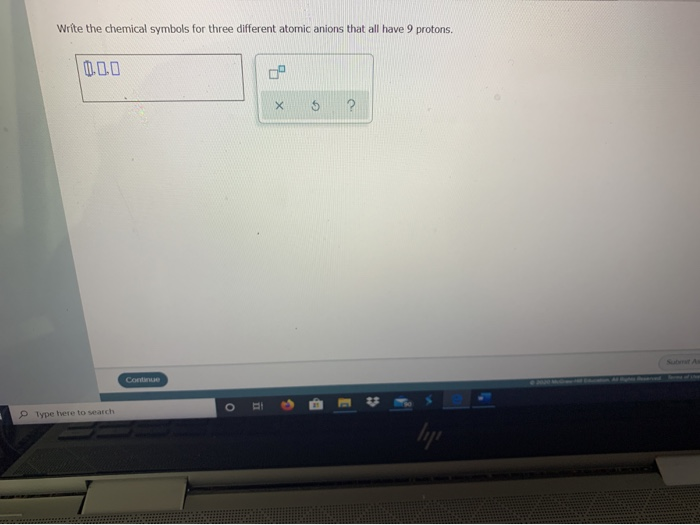 Solved Write the chemical symbols for three different atomic | Chegg.com