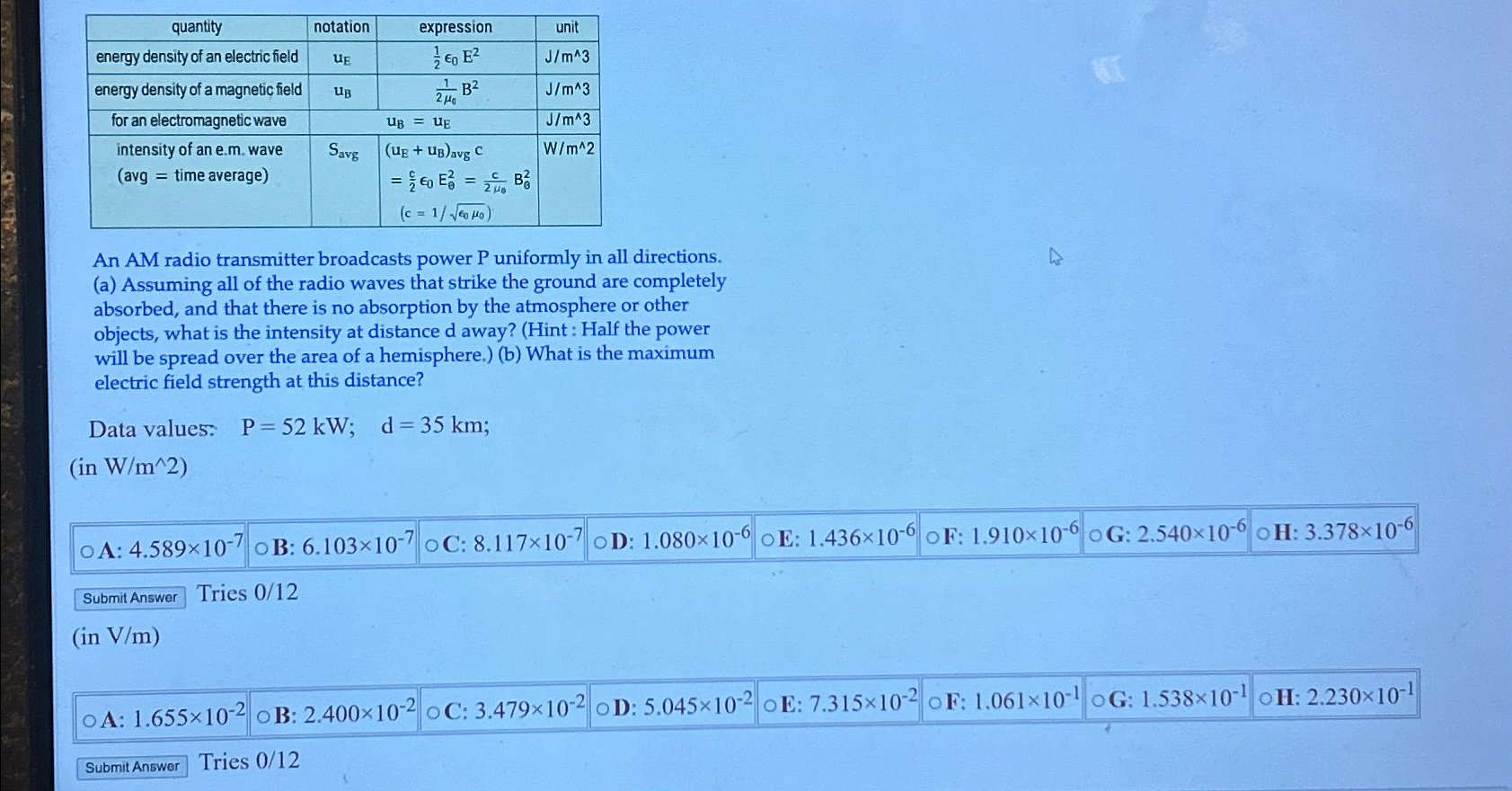 Solved \table[[quantity,notation,expression,unit],[energy | Chegg.com