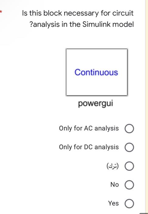 Solved Is this block necessary for circuit ?analysis in the | Chegg.com