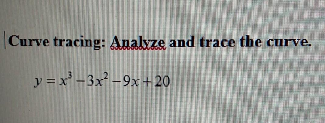 Solved Curve tracing: Analyze and trace the curve. y=x | Chegg.com