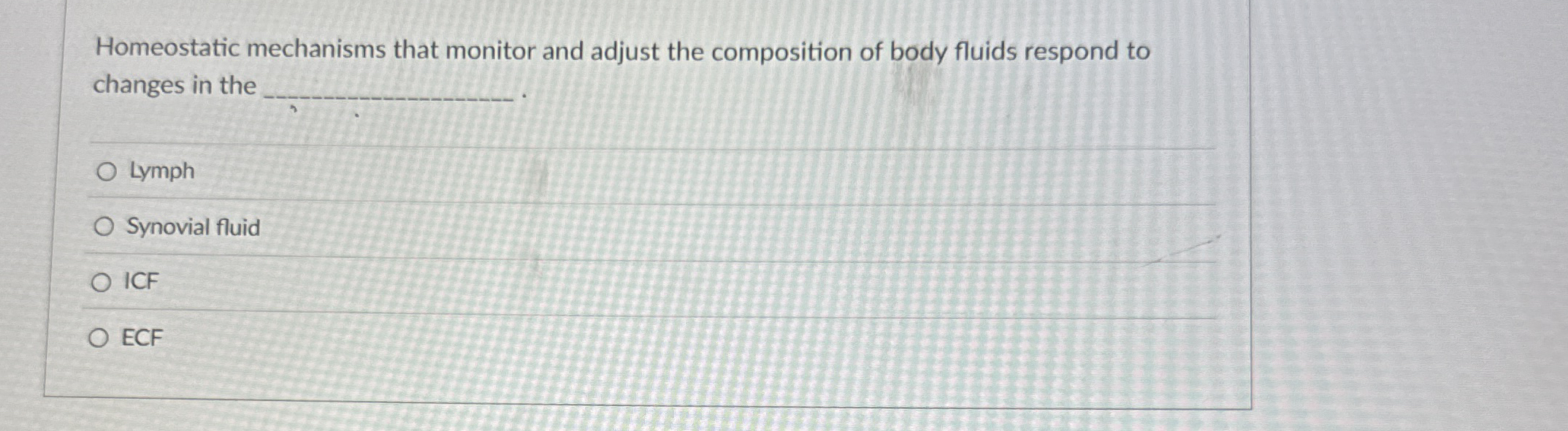 Solved Homeostatic mechanisms that monitor and adjust the | Chegg.com