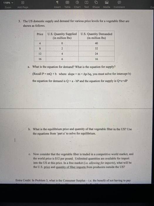 Solved 118% Zoom Add Page Insert Table Chart Text Shape | Chegg.com
