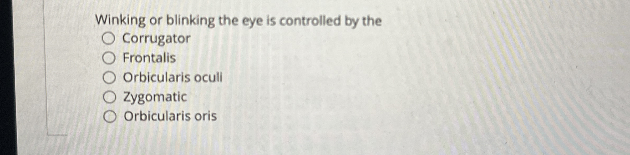 Solved Winking or blinking the eye is controlled by | Chegg.com