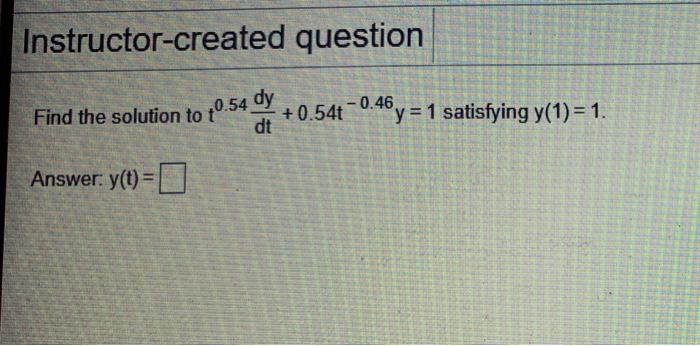 Solved Instructor-created question Find the solution to | Chegg.com