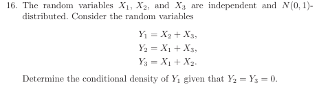 Solved The random variables x1,x2, ﻿and x3 ﻿are independent | Chegg.com