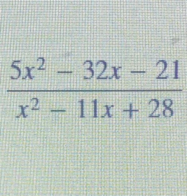 Solved 5x2-32x-21x2-11x+28 | Chegg.com