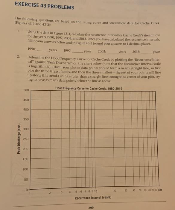 Solved EXERCISE 43 PROBLEMS 1. The following questions are | Chegg.com