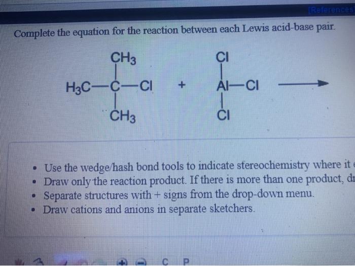 Solved References Complete the equation for the reaction | Chegg.com