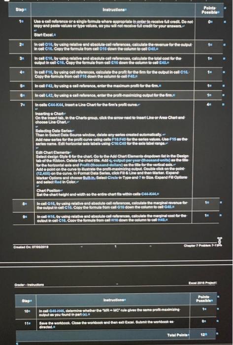 Solved Use a cell reference or a single formula where | Chegg.com