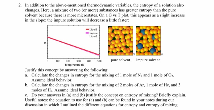 Solved 2. In addition to the above-mentioned thermodynamic | Chegg.com