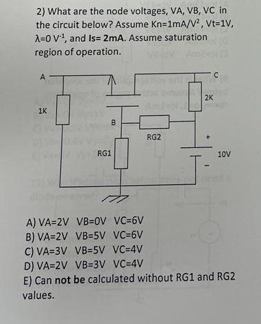 Solved What are the node voltages, VA, ﻿VB, ﻿VC in the | Chegg.com