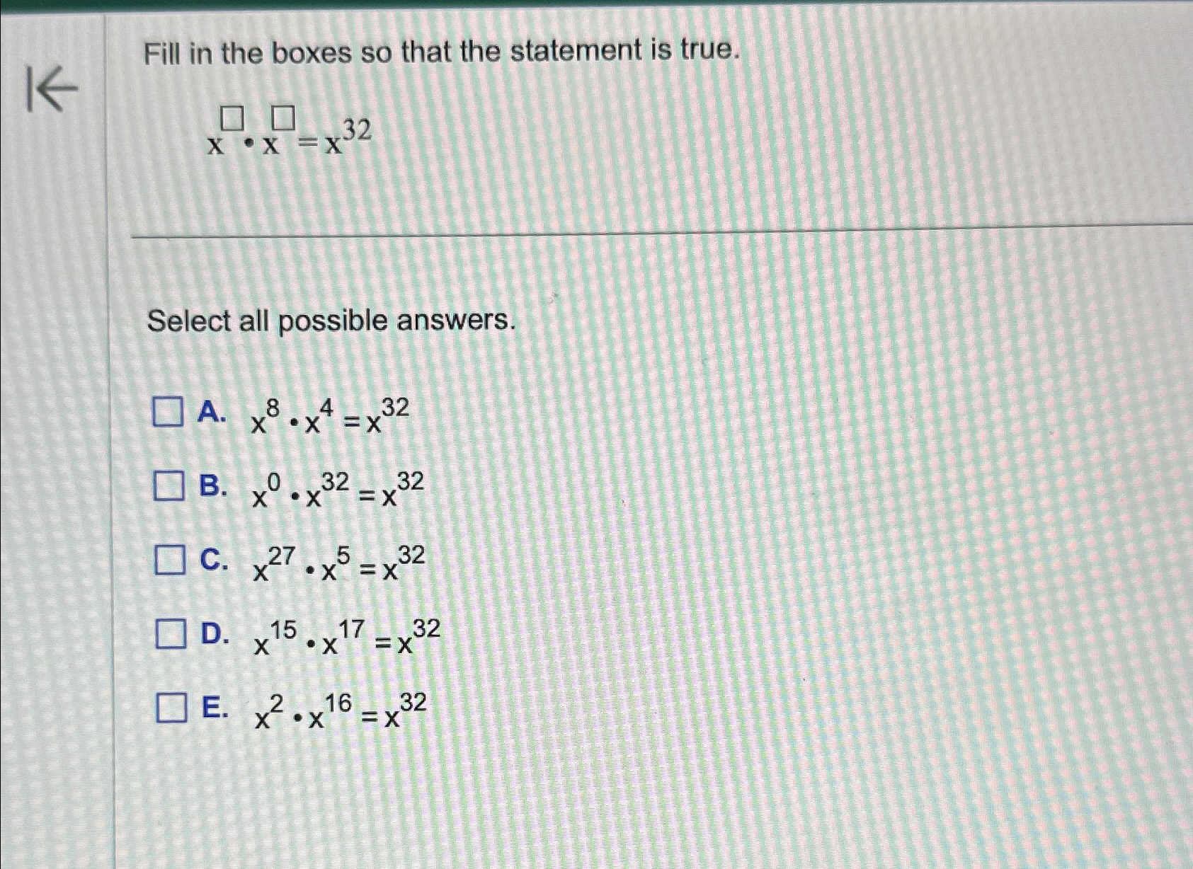 Solved Fill in the boxes so that the statement is | Chegg.com