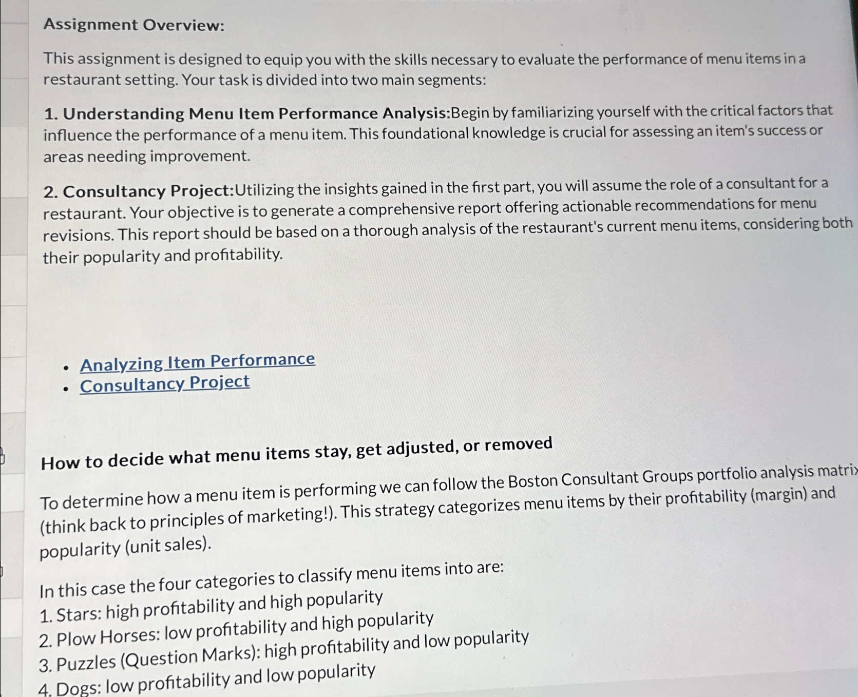 Solved Assignment Overview:This assignment is designed to | Chegg.com
