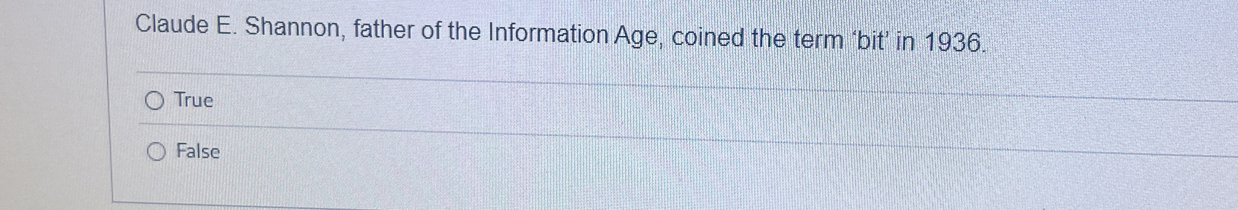 Solved Claude E. ﻿Shannon, father of the Information Age, | Chegg.com