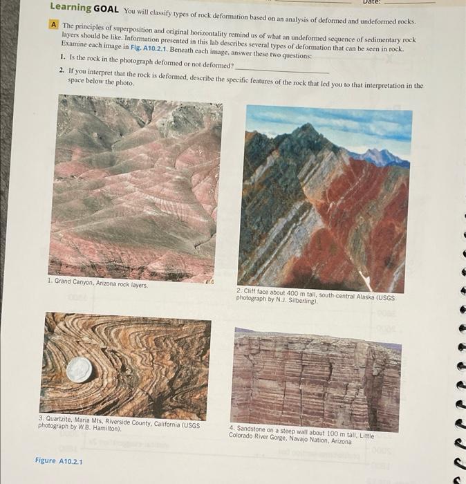 Solved Learning GOAL You will classify types of rock | Chegg.com