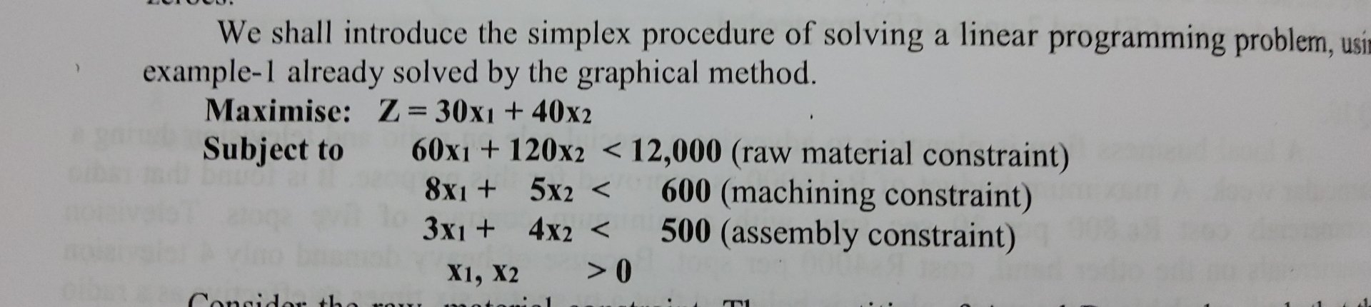 Solved simplex procedure of a linear programming problem | Chegg.com