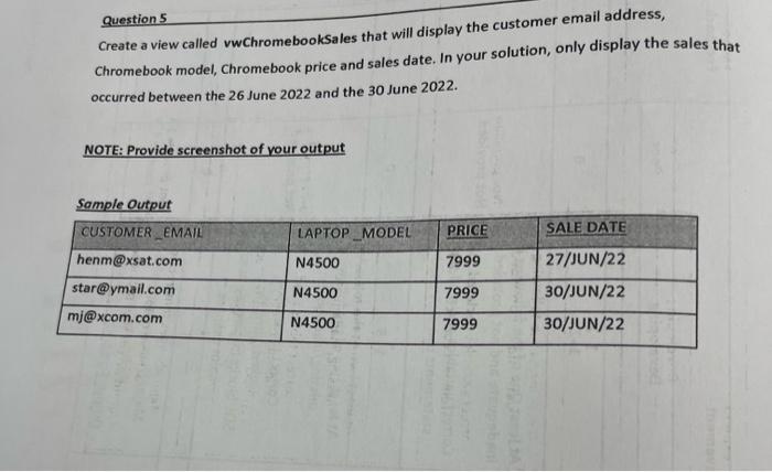 Solved Copy and paste your queries into o Mes Word" | Chegg.com