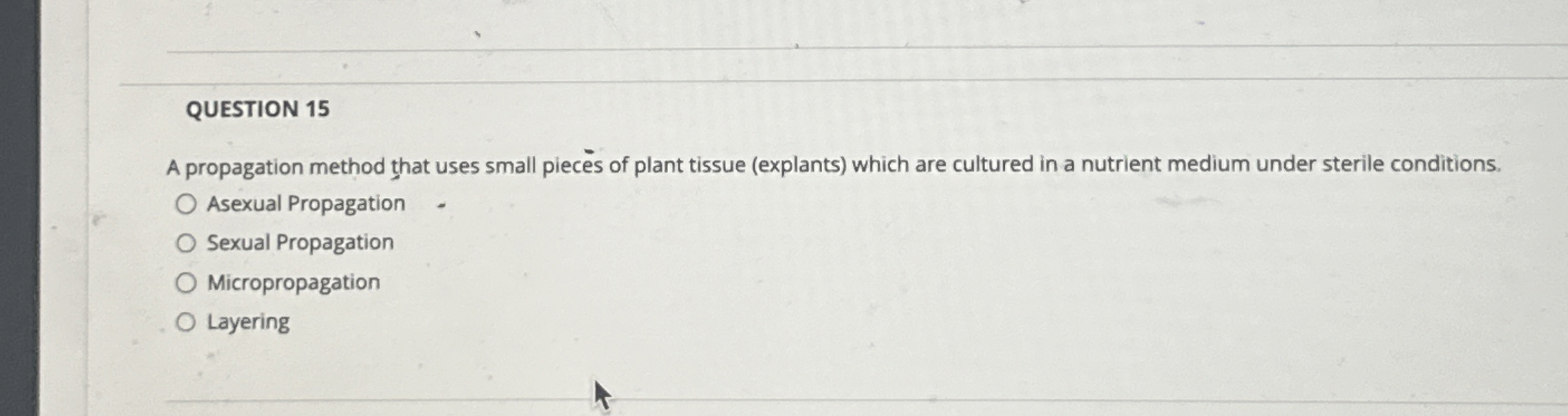 Solved QUESTION 15A propagation method that uses small | Chegg.com