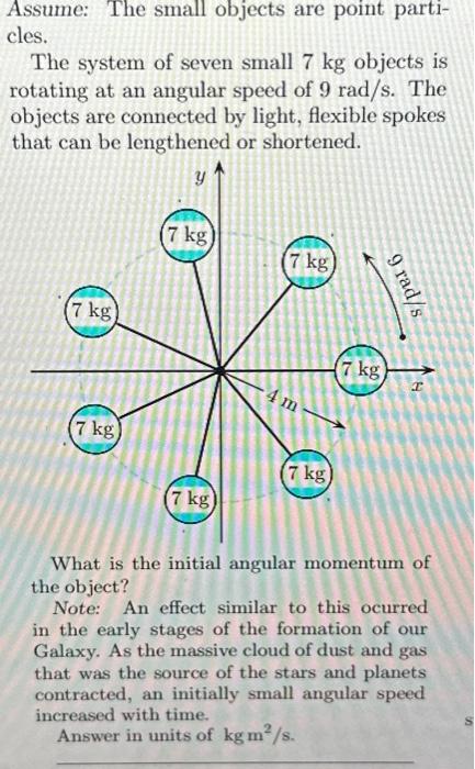 Solved Assume: The small objects are point particles. The | Chegg.com