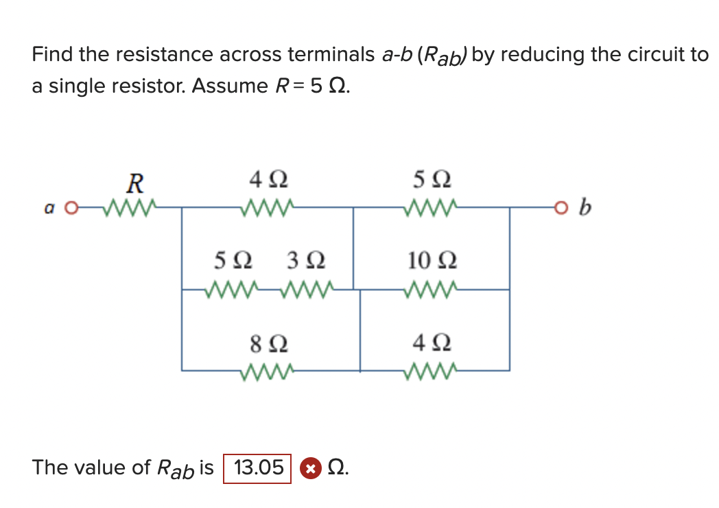 Solved by an EXPERT Find the resistance across terminals a-b (Rab) by | Chegg.com