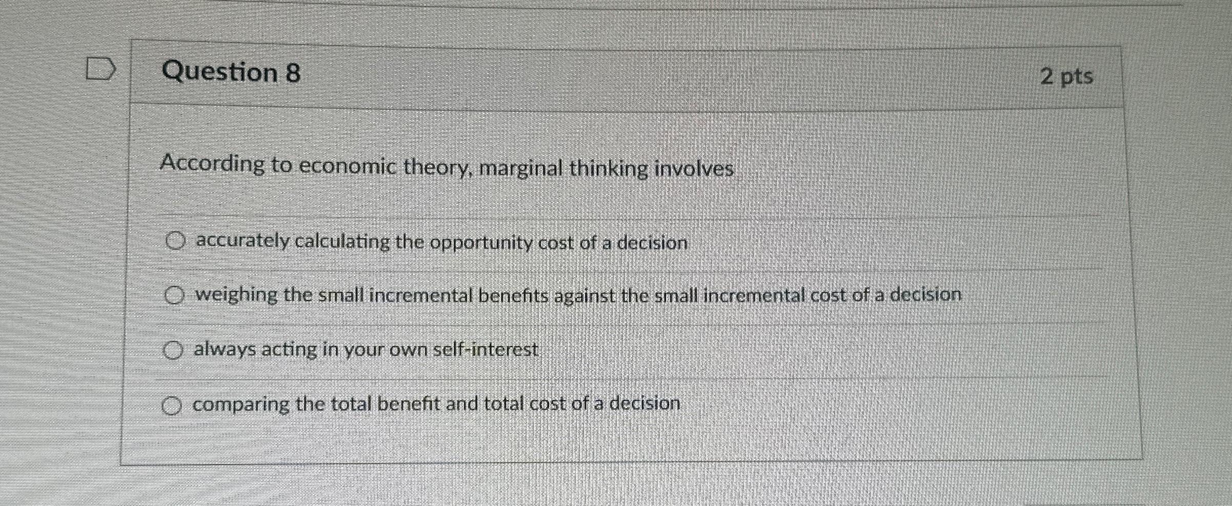 Solved Question 82 ﻿ptsAccording to economic theory, | Chegg.com
