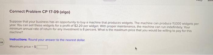 Solved Connect Problem CP 17-09 (algo) Suppose that your | Chegg.com