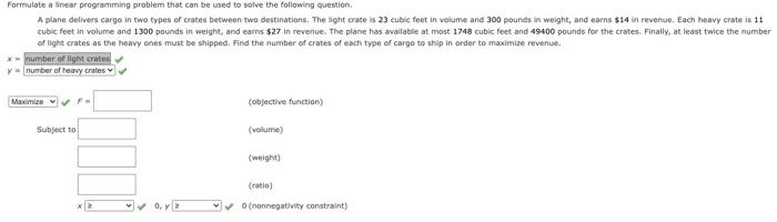 Solved Formulate a Aneor programming problem that ant be | Chegg.com