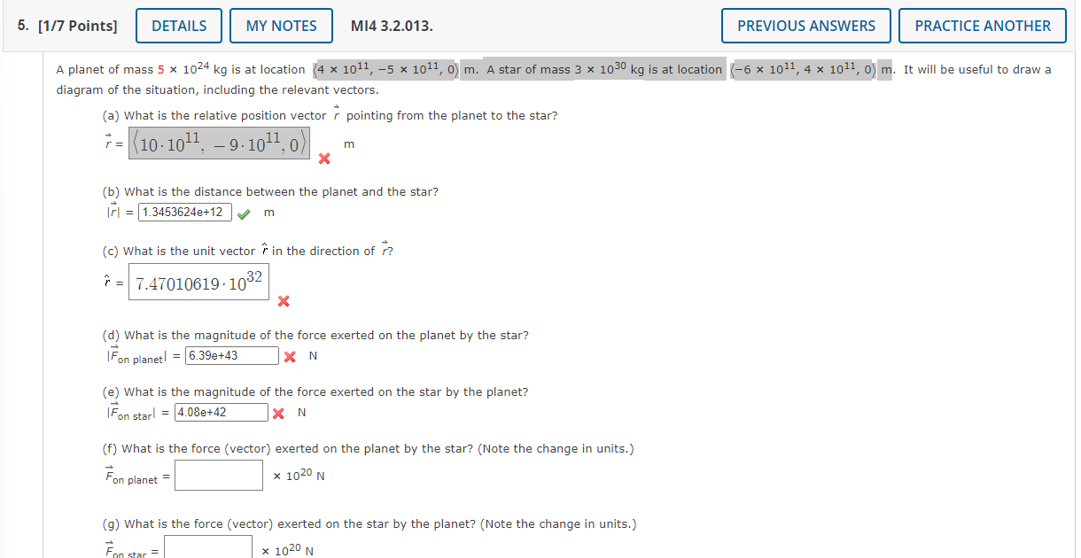 Solved A planet of mass 5×1024kg ﻿is at location | Chegg.com
