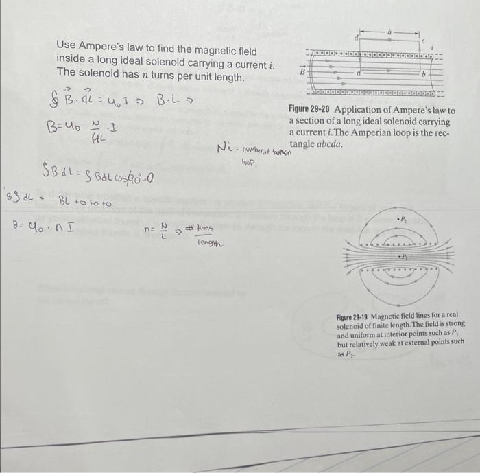 Solved Use Ampere's law to find the magnetic field inside a | Chegg.com