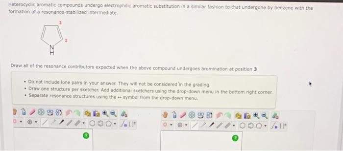 Solved Heterocyclic aromatic compounds undergo electrophilic | Chegg.com