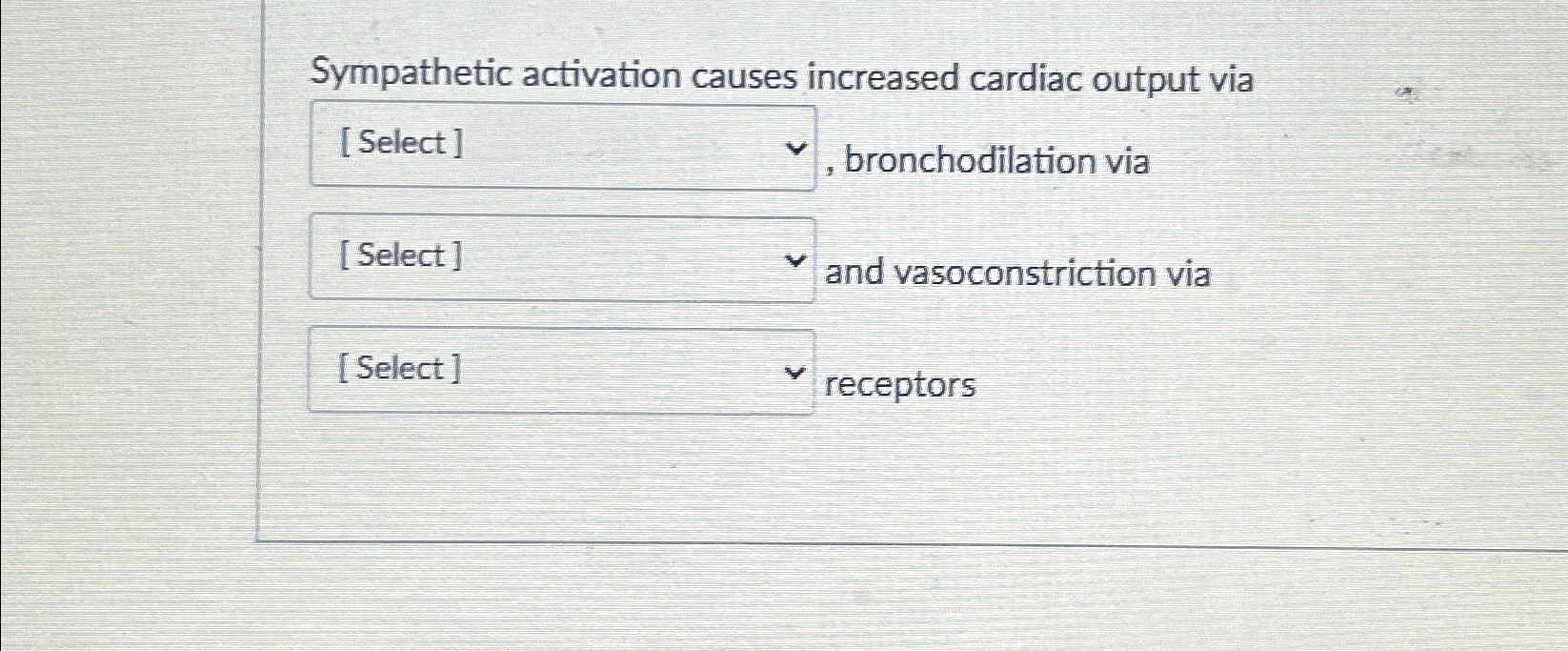 Solved Sympathetic activation causes increased cardiac | Chegg.com