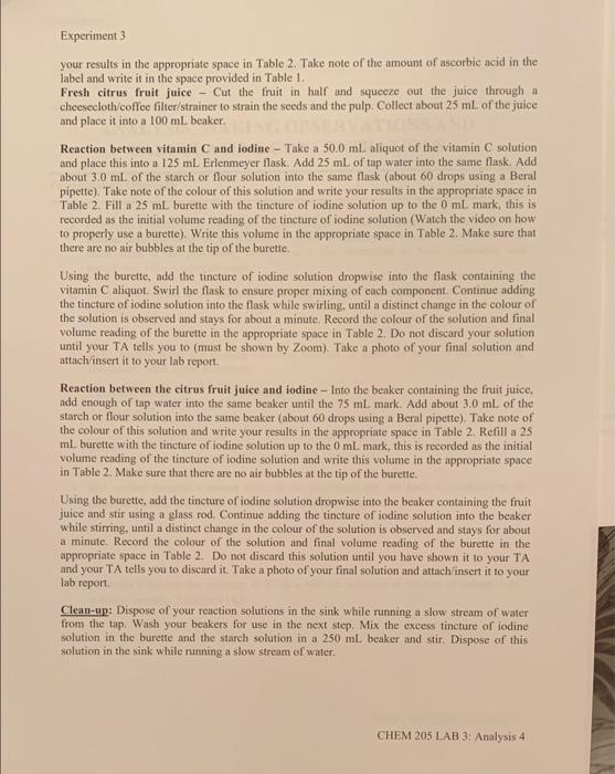 Experiment 3 . . . Prelaboratory Assignment Read the | Chegg.com