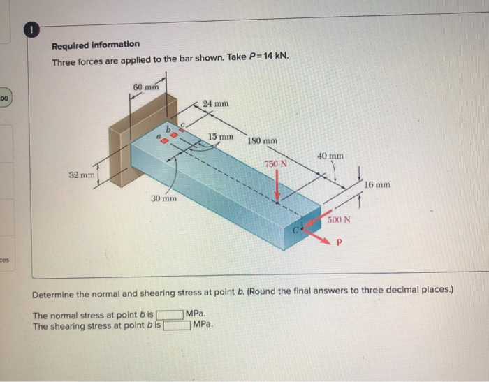 Solved Required information Three forces are applied to the | Chegg.com