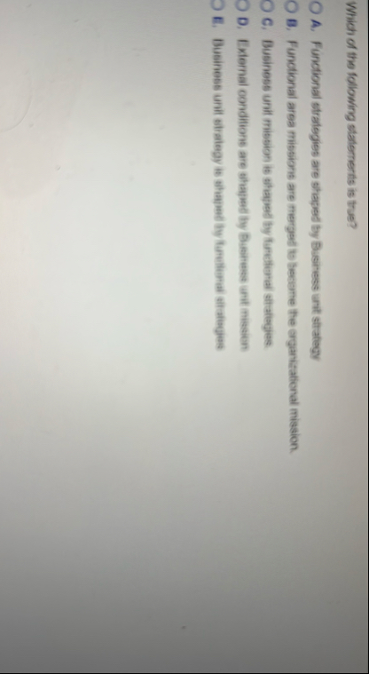 Solved Which of the following statemerts is true?A. | Chegg.com