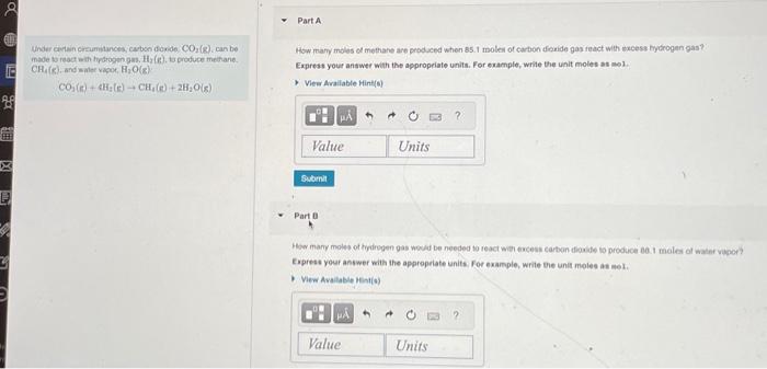 Solved CH4( s), and amber vapor, H2O(s) CO3( s)+AH3( s)→CH4( | Chegg.com