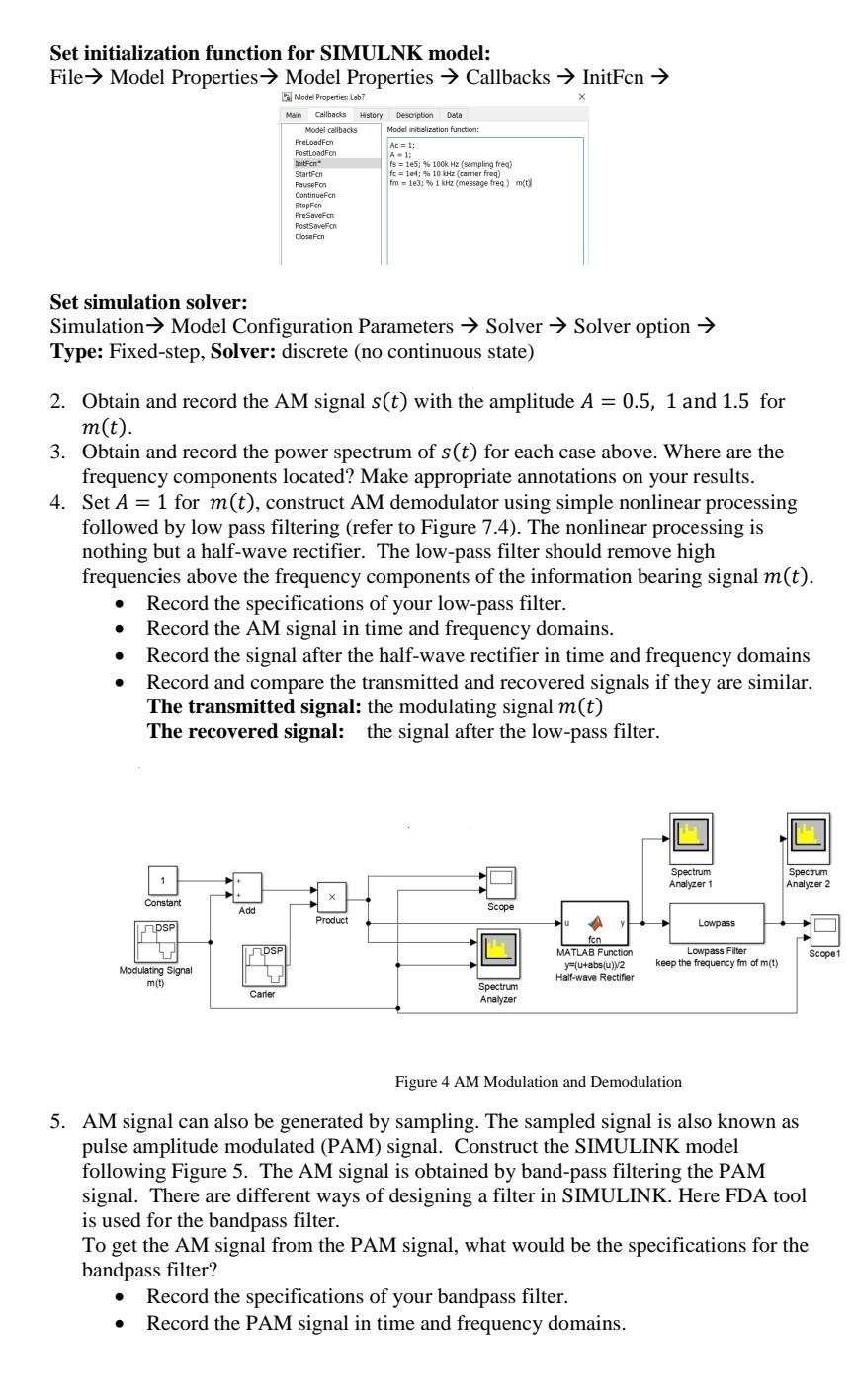 Solved Set Initialization Function For Simulnk Model File → 3180