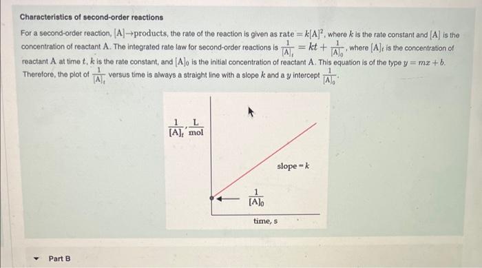 Solved Consider The Second Order Reaction 2hi G →h2 G I2