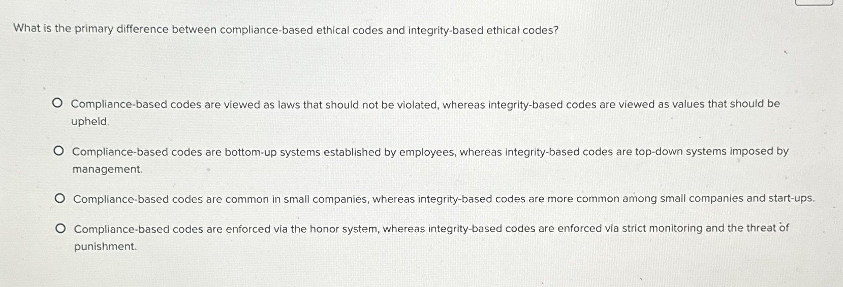 Solved What is the primary difference between | Chegg.com