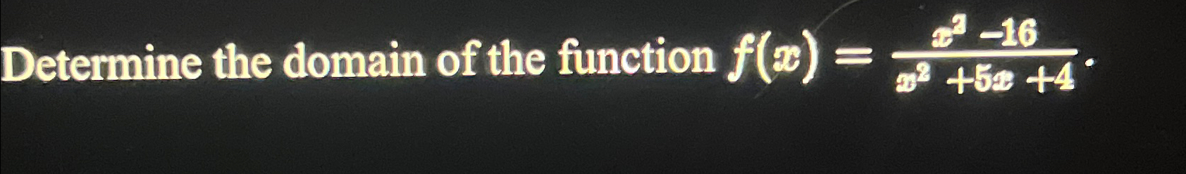 Solved Determine the domain of the function | Chegg.com
