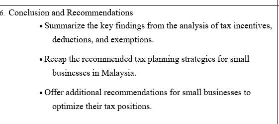 Solved Conclusion and Recommendations - Summarize the key | Chegg.com