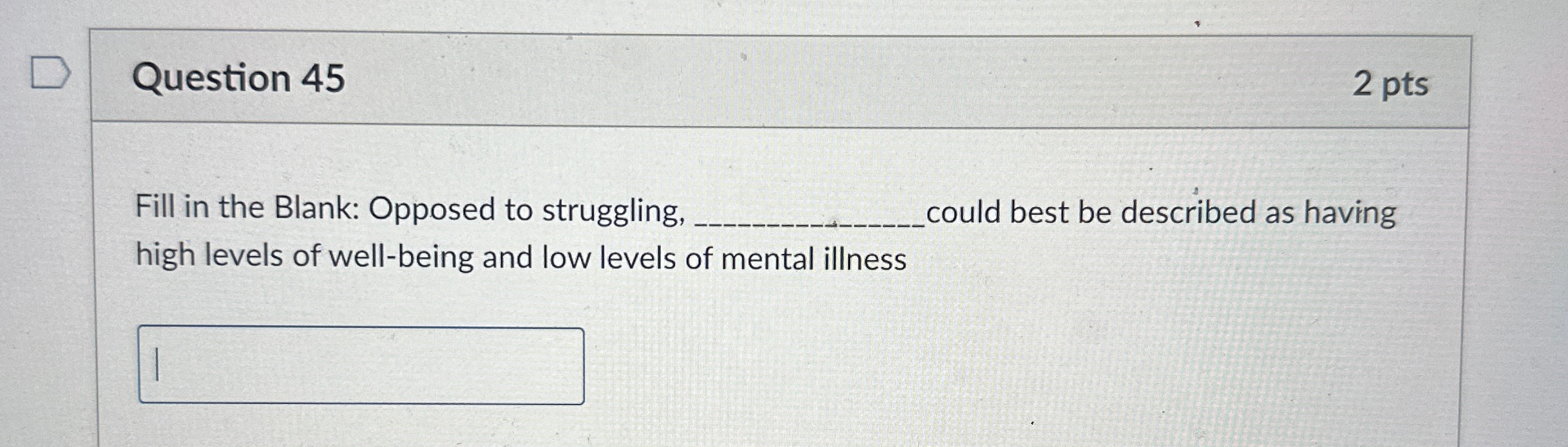 Solved Question 452 ﻿ptsFill in the Blank: Opposed to | Chegg.com