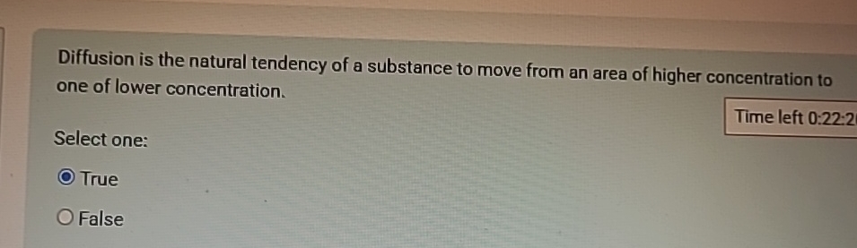 Solved Diffusion is the natural tendency of a substance to | Chegg.com