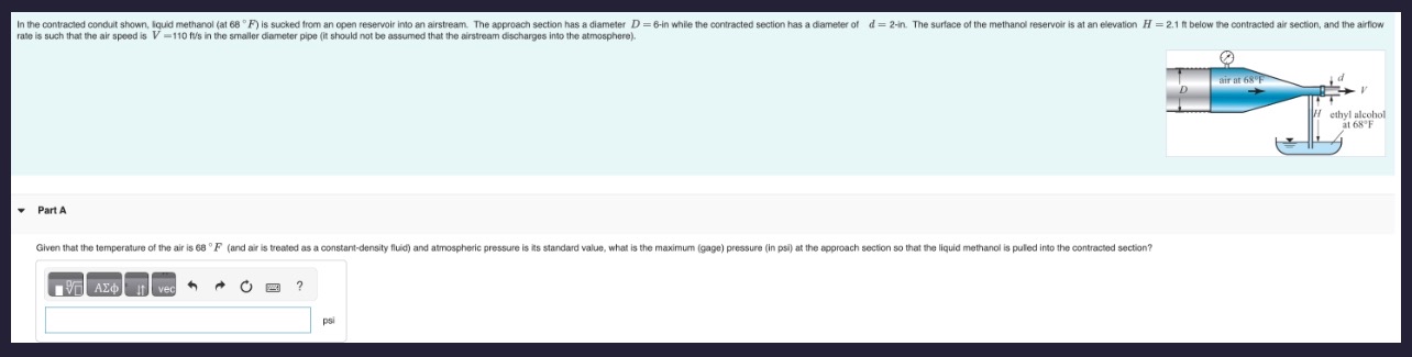 Solved rate is such that the air speed is V=110ff /s in the | Chegg.com