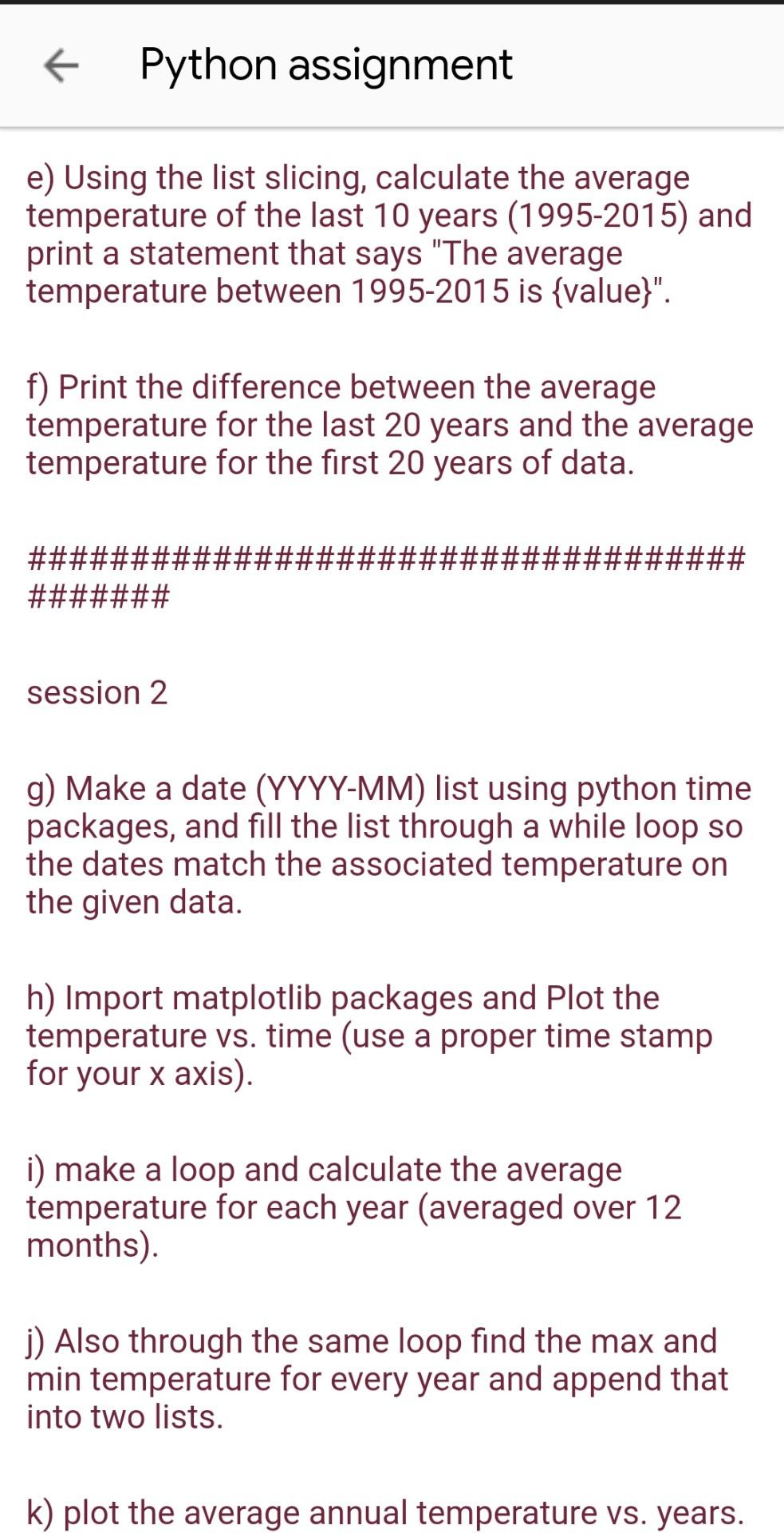 Solved ← Python Assignment E Using The List Slicing 5564
