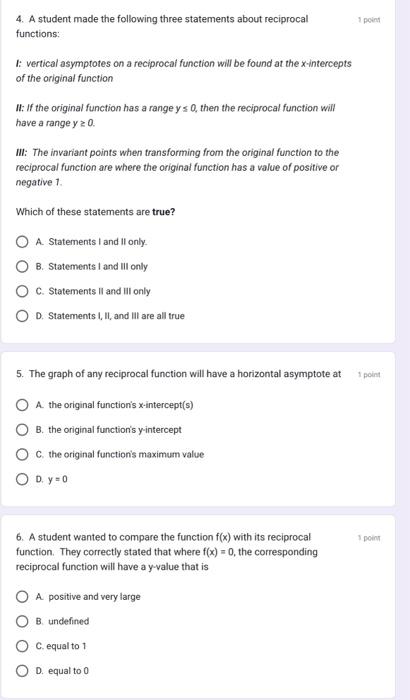 Solved 4. A student made the following three statements | Chegg.com