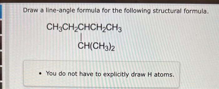 Solved Draw a line-angle formula for the following | Chegg.com