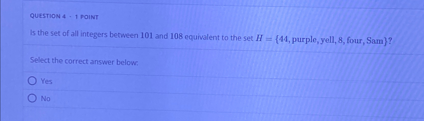Solved QUESTION 4 - 1 ﻿POINTIs the set of all integers | Chegg.com